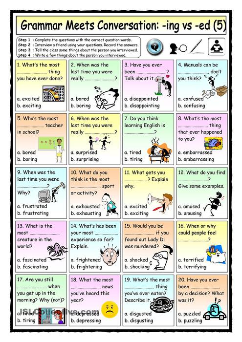 Grammar :: The e-nglish class